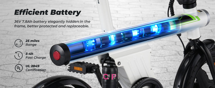 isinwheel | isinwheel U1 Folding Electric Bike for Adults and Teens