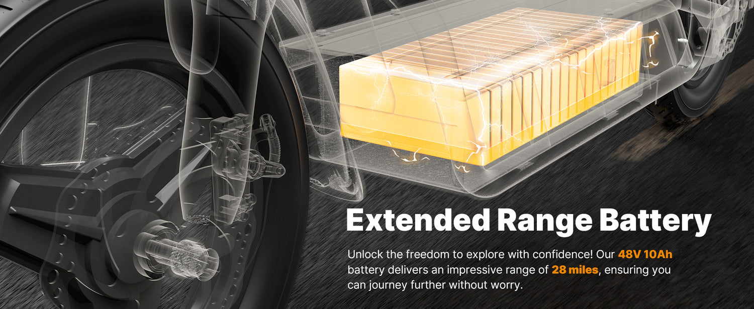 isinwheel | isinwheel Hyper X 700W Electric Scooter with Seat & Basket