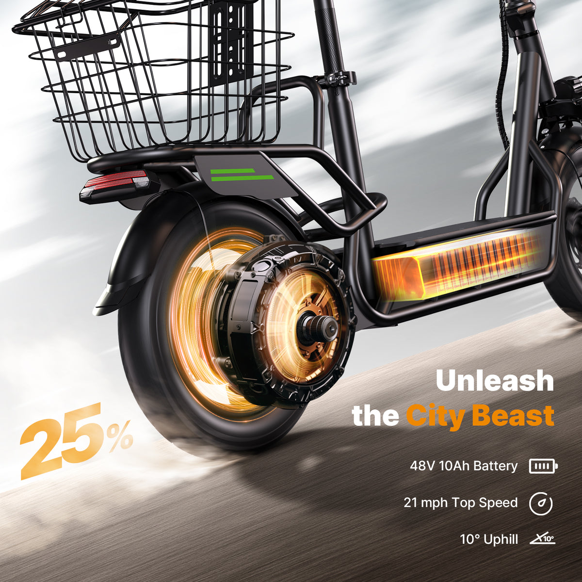 isinwheel Hyper X 700W Electric Scooter with Seat & Basket – iSinwheel ...