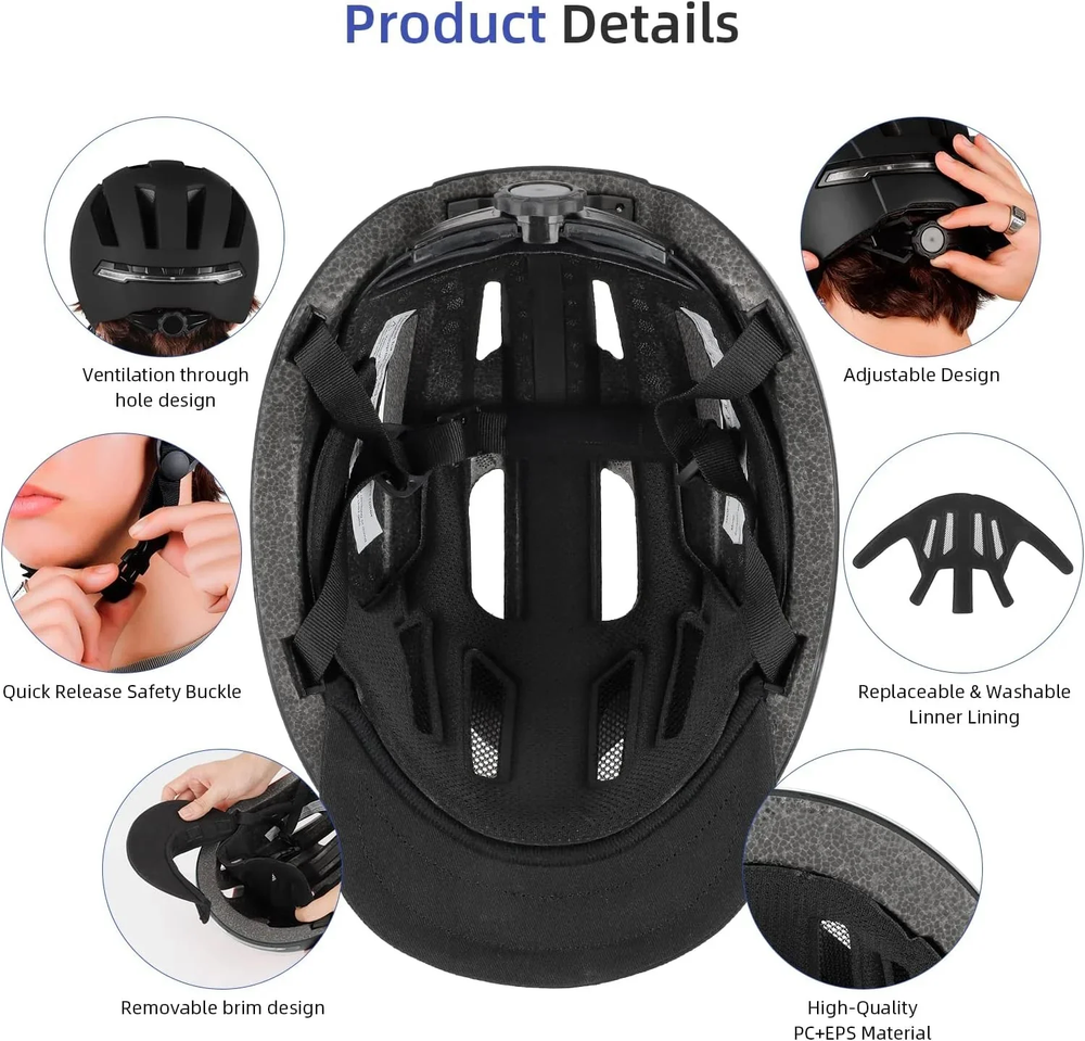 Cycling Smart Helmet with LED Light – iSinwheel Official Store